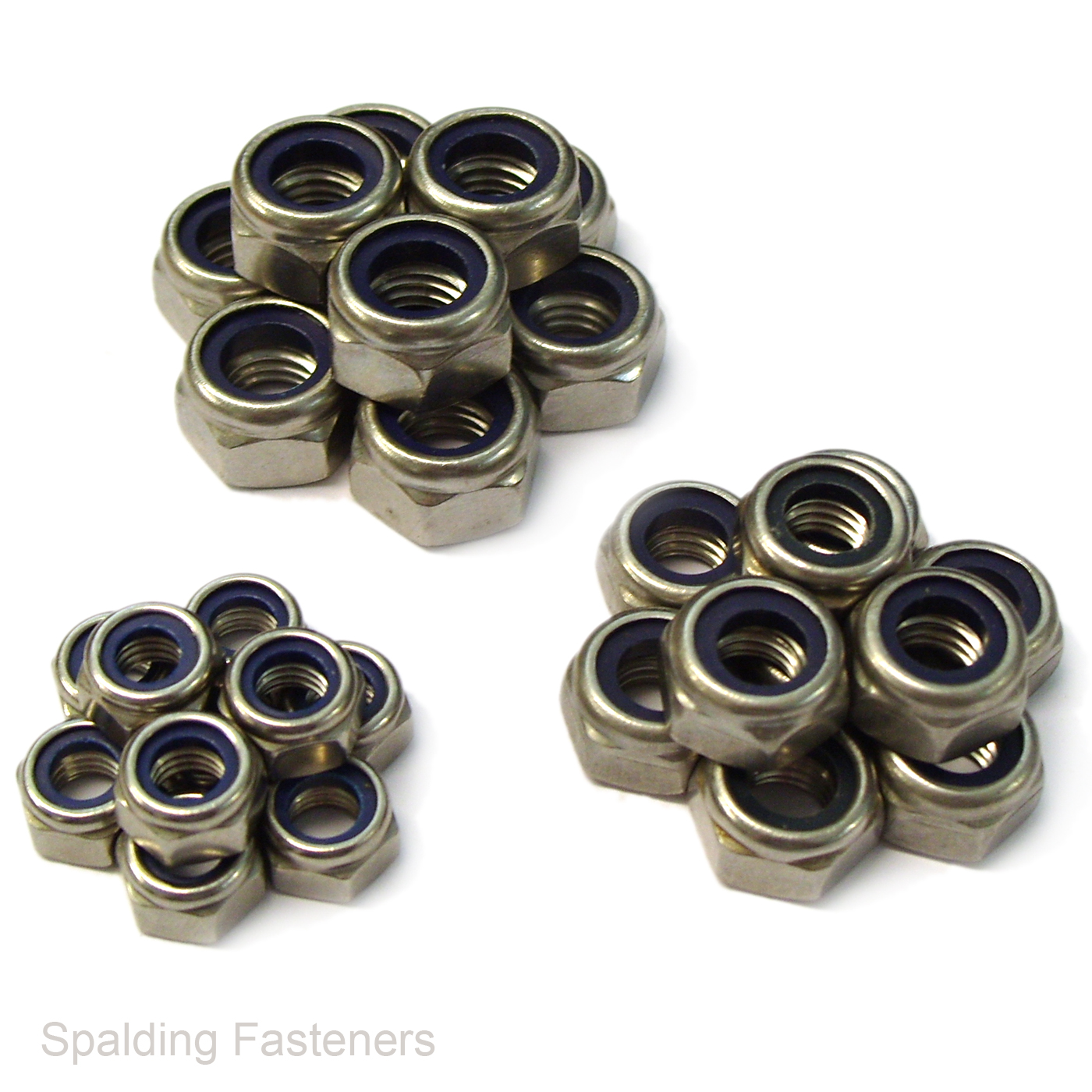 60 Assorted Metric A2 Stainless Steel M3 M4 & M5 Nyloc Nuts | eBay